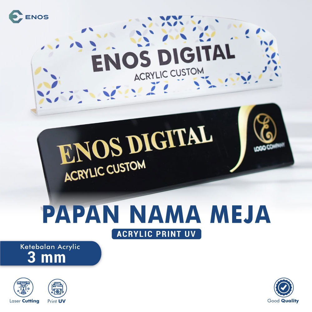 Jual SIGNAGE PAPAN NAMA MEJA CUSTOM NAMA LOGO / TABLE SIGN / BAHAN ...