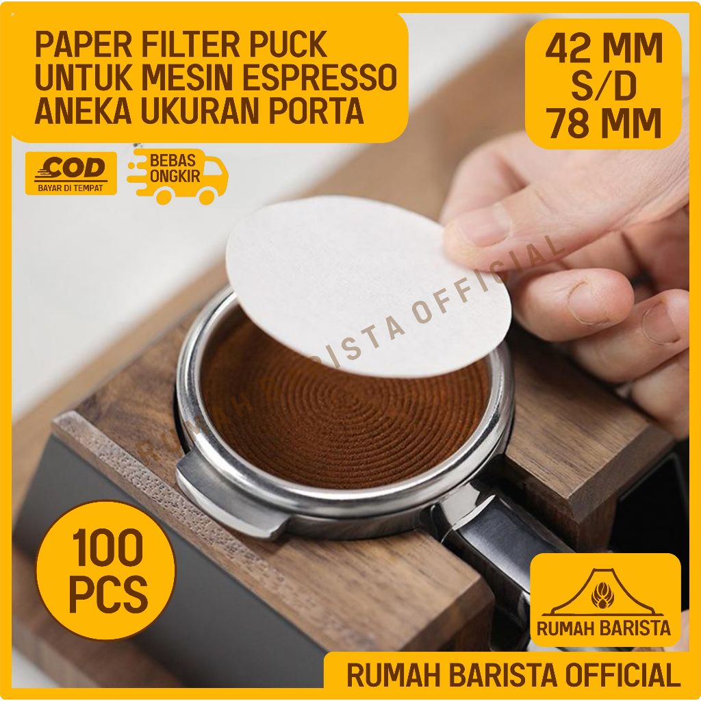 Jual Paper Filter Espresso 42 MM Sampai 78 MM Aneka Ukuran Screen Puck ...