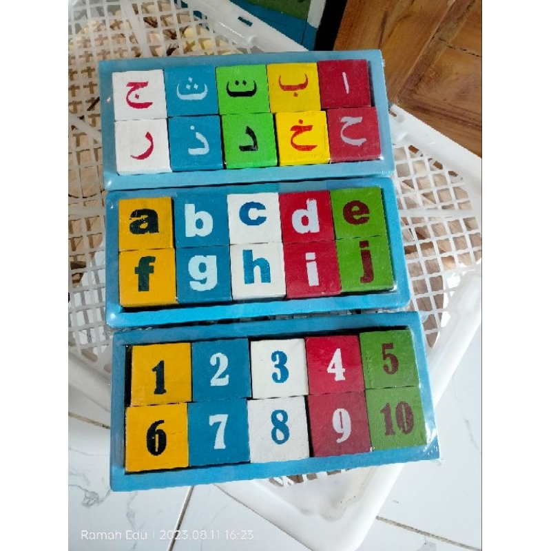 Jual BALOK KOTAK ANGKA ABJAD HIJAIYAH | Shopee Indonesia