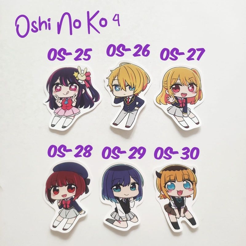 Jual Sticker Anime Oshi no Ko 4 Hoshino Ai Aqua Ruby Kana Akane Memcho ...
