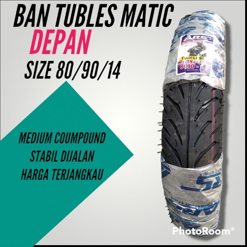 Jual Ban Motor Matic Tubless Depan Vario, Beat, Mio, Spin, ukuran 80/90 ...