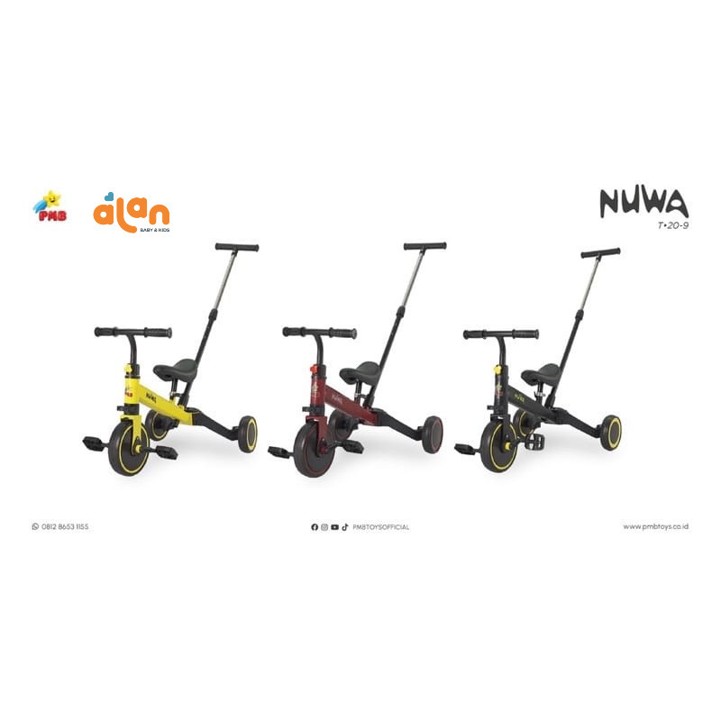 Jual Alan Baby Kids - PMB Iora Nuwa Tricycle Pushbike T20-9 (Sepeda ...