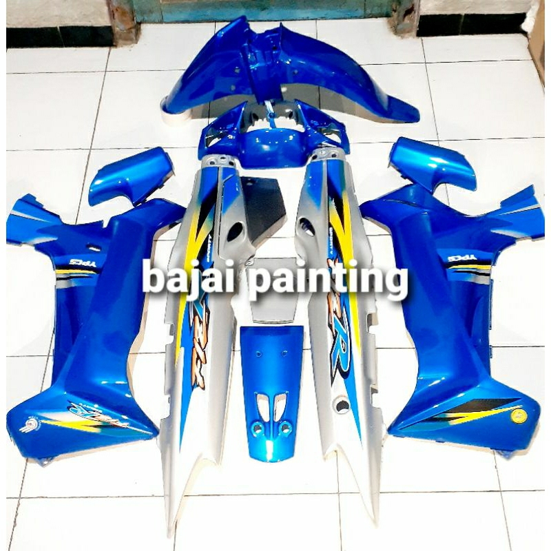 Jual cover body fiz r f1zr halus fullset biru silver body fullset ...