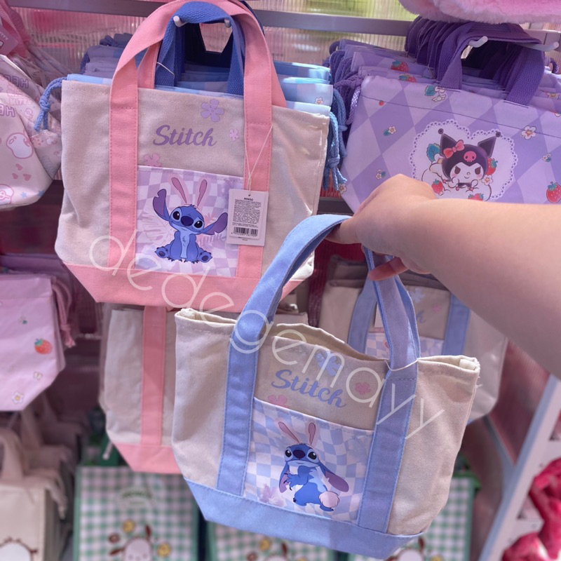 Jual Miniso x Stitch Tas Totebag Canvas Pastel Lilo & Stitch Limited ...