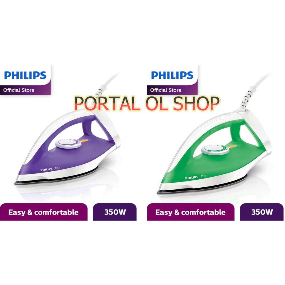 Jual YnB SETRIKA PHILIPS GC122 GC 122 Diva DST 51 GOSOKAN STRIKA HIJAU ...