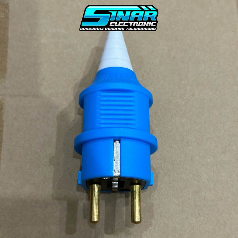 Jual STEKER BIRU 2P 16A COLOKAN BIRU TEMBAGA | Shopee Indonesia