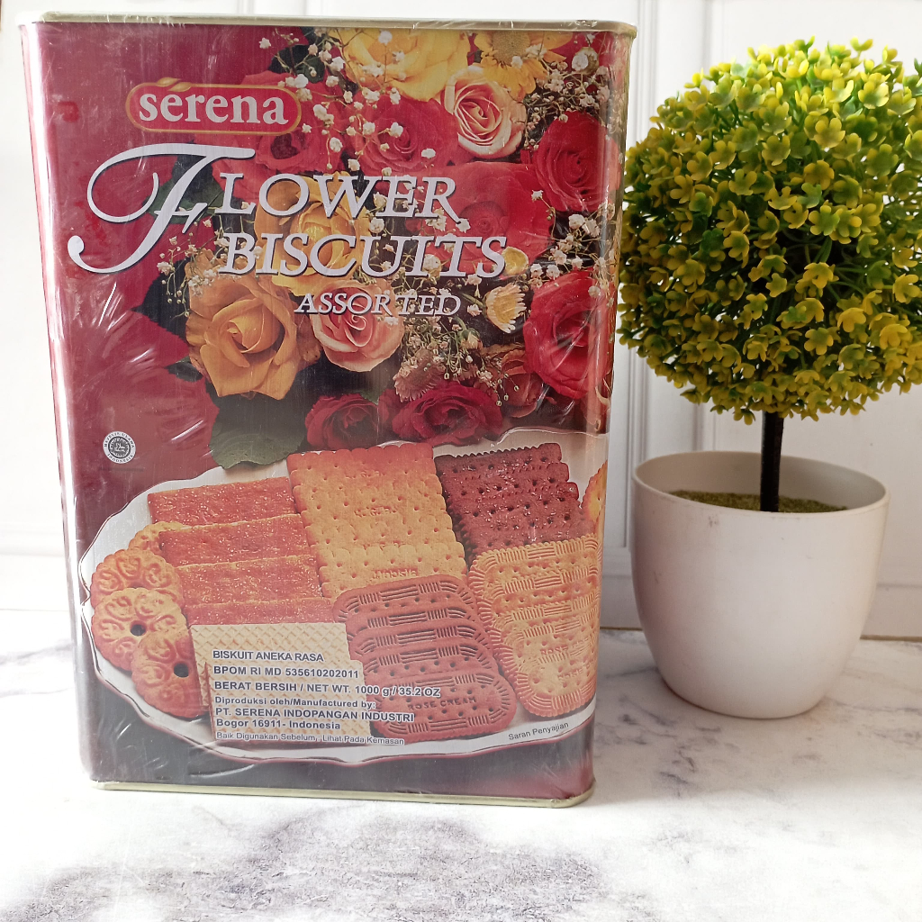Jual SERENA FLOWER BISCUITS ASSORTED 1000 GRAM - Serena Biscuits/Serena ...