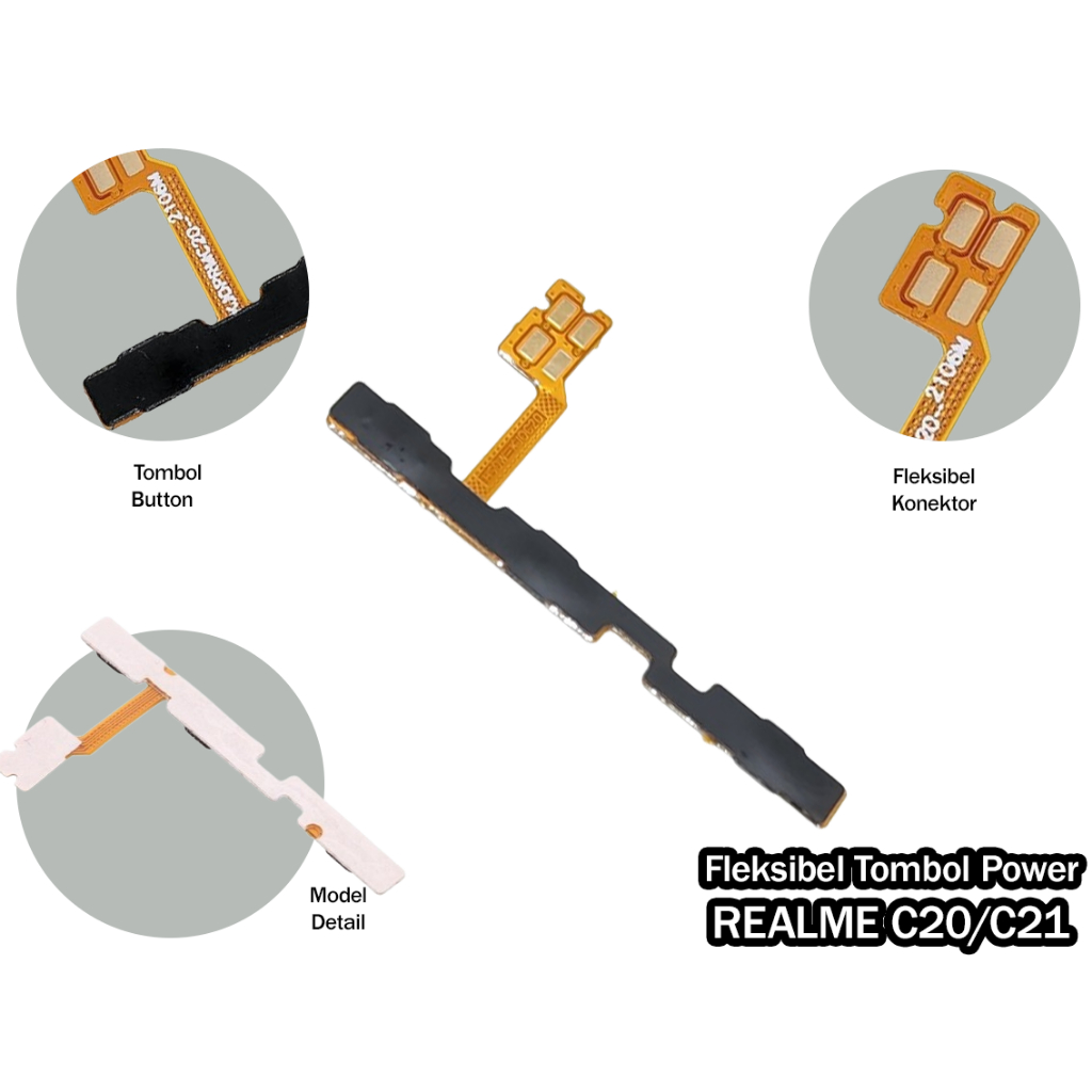 Jual Realme C20/C21 Fleksibel Flexible Tombol Power On/Off Volume Suara Button | Shopee Indonesia