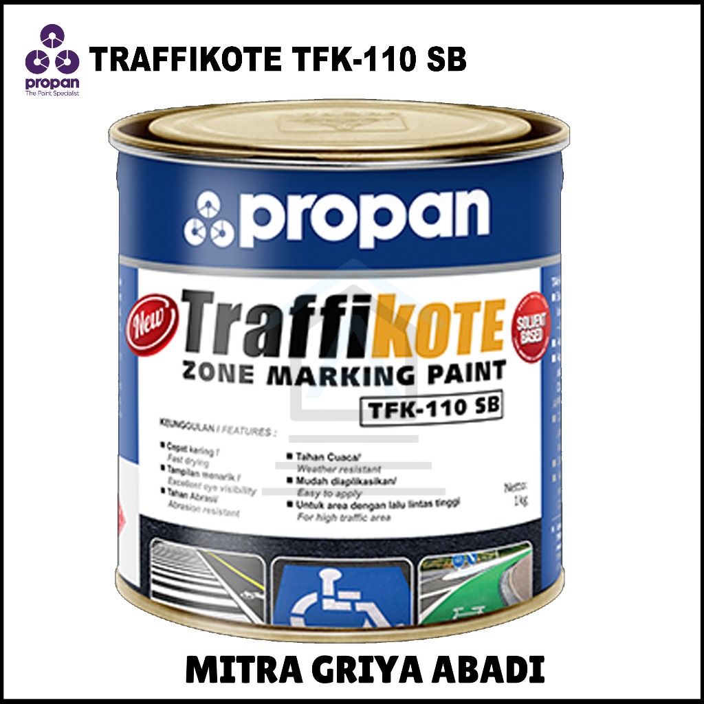 Jual Cat Marka Jalan Propan Traffikote Solvent Based TFK-110 SB 1KG ...