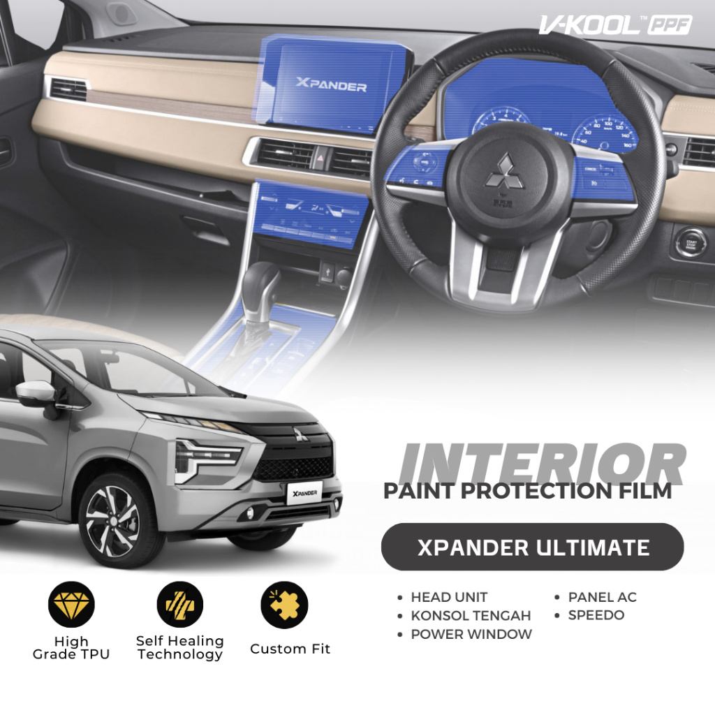 Jual VKOOL PPF Interior Protector Mitsubishi Xpander Ultimate - Panel ...