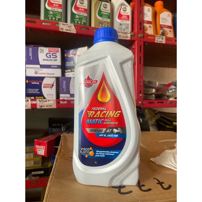 Jual FEDERAL OIL RACING 10w-40 FULL SYNTHETIC 1Liter original | Shopee ...