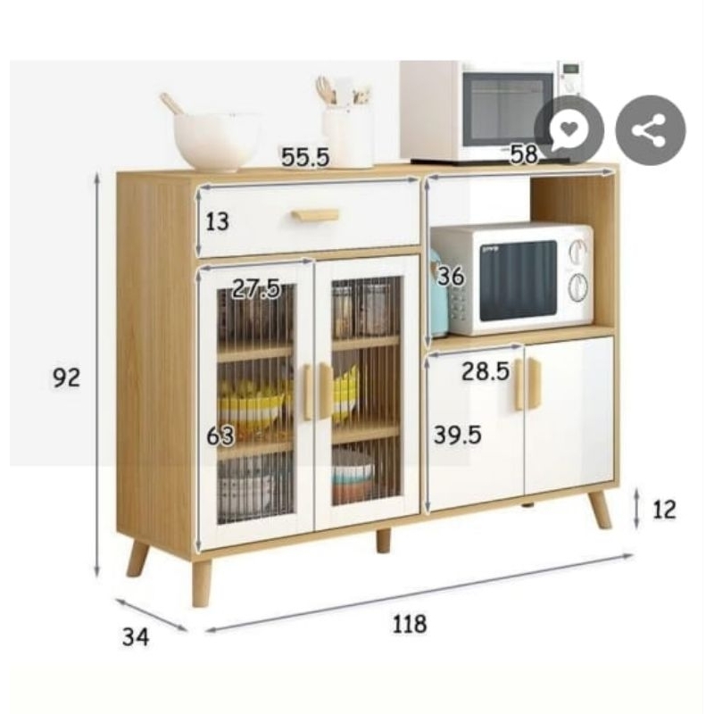 Jual bufet kabinet penyimpanan jati custom sesuai gambar , Lemari ...