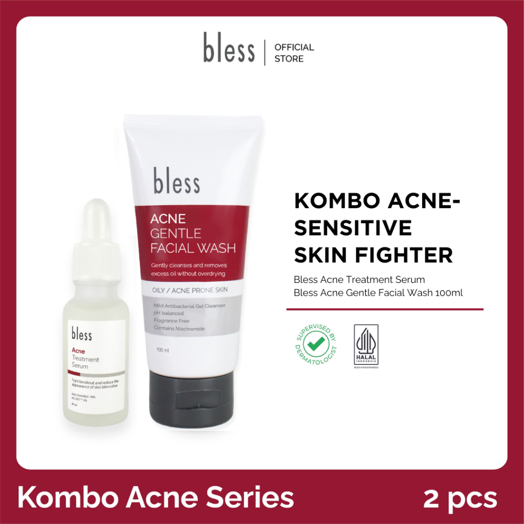 Jual [BUNDLE] Bless - Kombo Acne Sensitive Skin Fighter | Acne Gentle ...