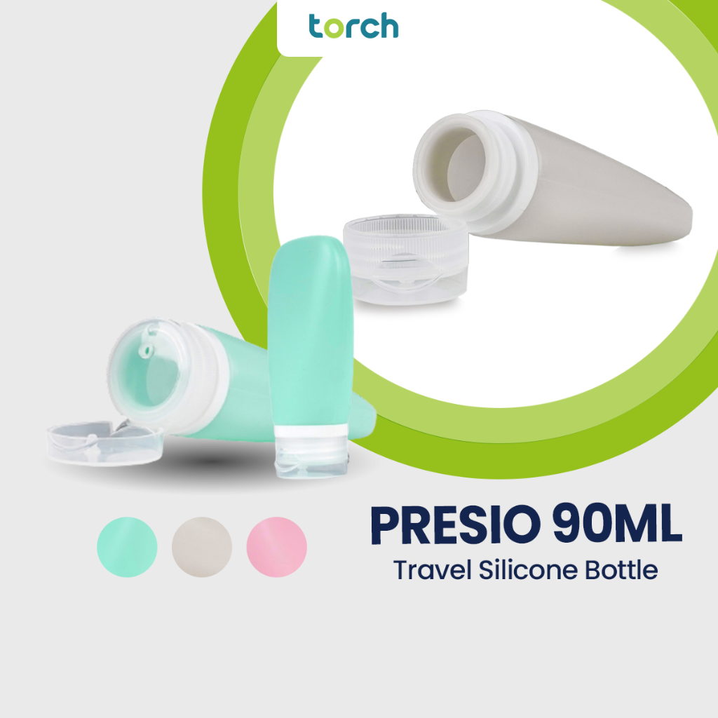 Jual TORCH Presio Botol Travelling 90ML Silikon Lotion Sabun - Botol ...