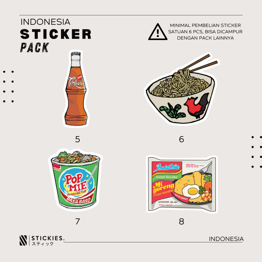 Jual Stiker/Sticker Pack "Indonesia" | High Quality | Vinyl | Murah ...