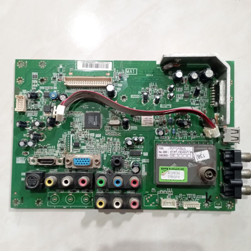 Jual MB MOBO MAINBOARD MODULE MESIN TV POLYTRON PLM 24B63 | Shopee ...