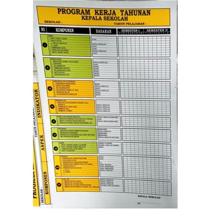 Jual Papan Program Kerja Tahunan | Shopee Indonesia