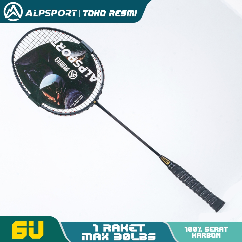 Jual ALPSPORT RR【2Raket + Tas】4U G5 100% Serat Karbon Penuh Desain Asli ...