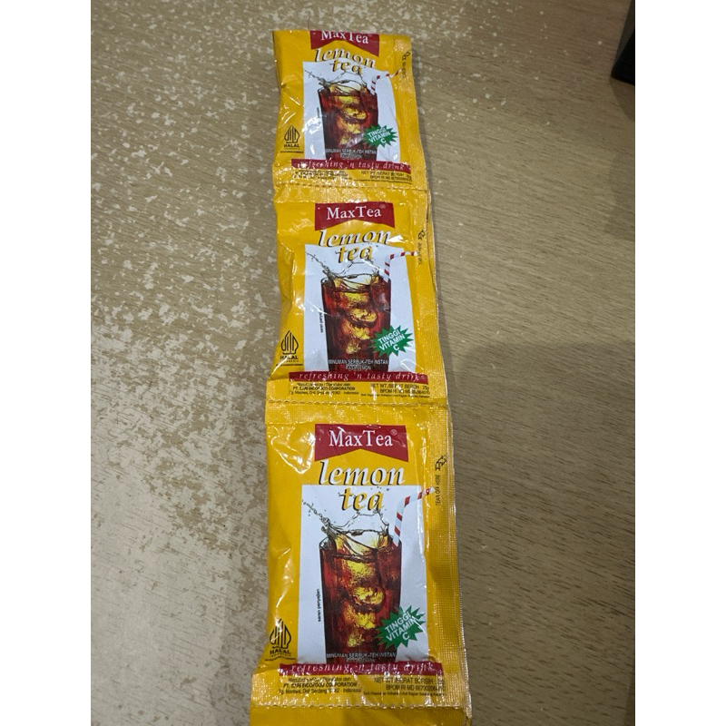 Jual Max Tea Lemon Renceng (isi 10pcs) | Shopee Indonesia