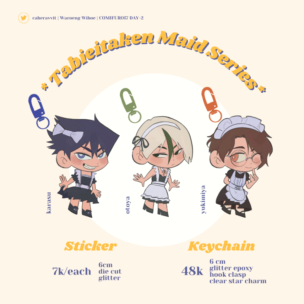 Jual Blue Lock Maid STICKER Tabieitaken Karasu Otoya Yukimiya [CF17 ...