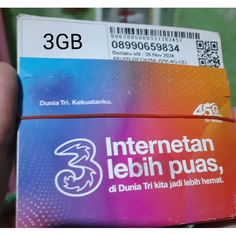 Jual kartu perdana tri data happy 3GB | Shopee Indonesia