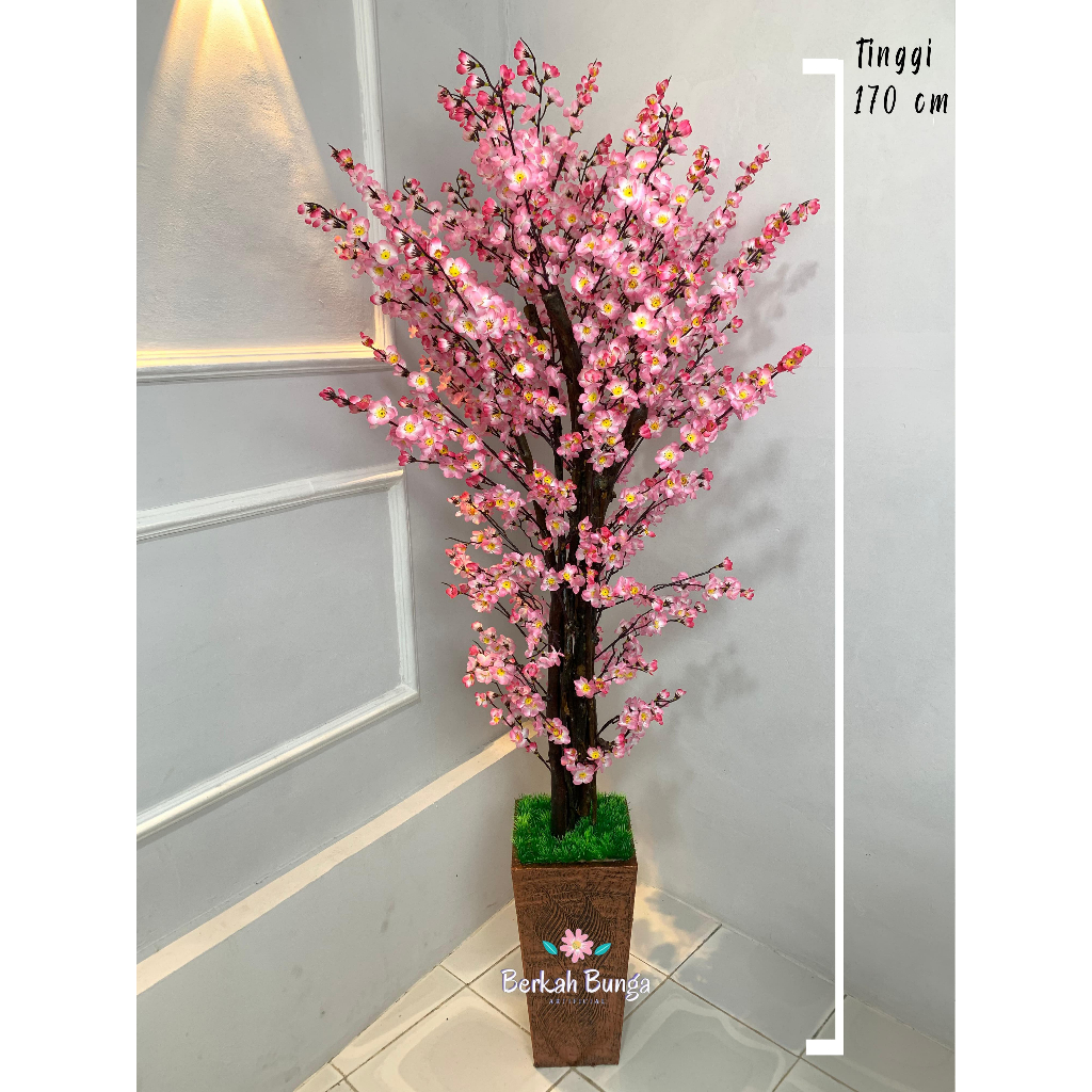 Jual Bunga sakura Imlek 170cm- sakura plastik- pohon sakura- pohon ...