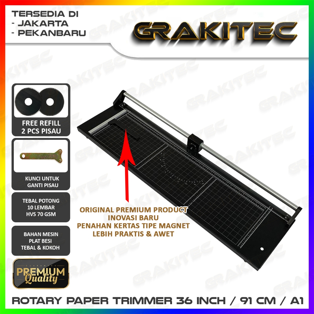 Jual Rotary Paper Cutter Trimmer A1 91 Cm 36 Inch Alat Potong