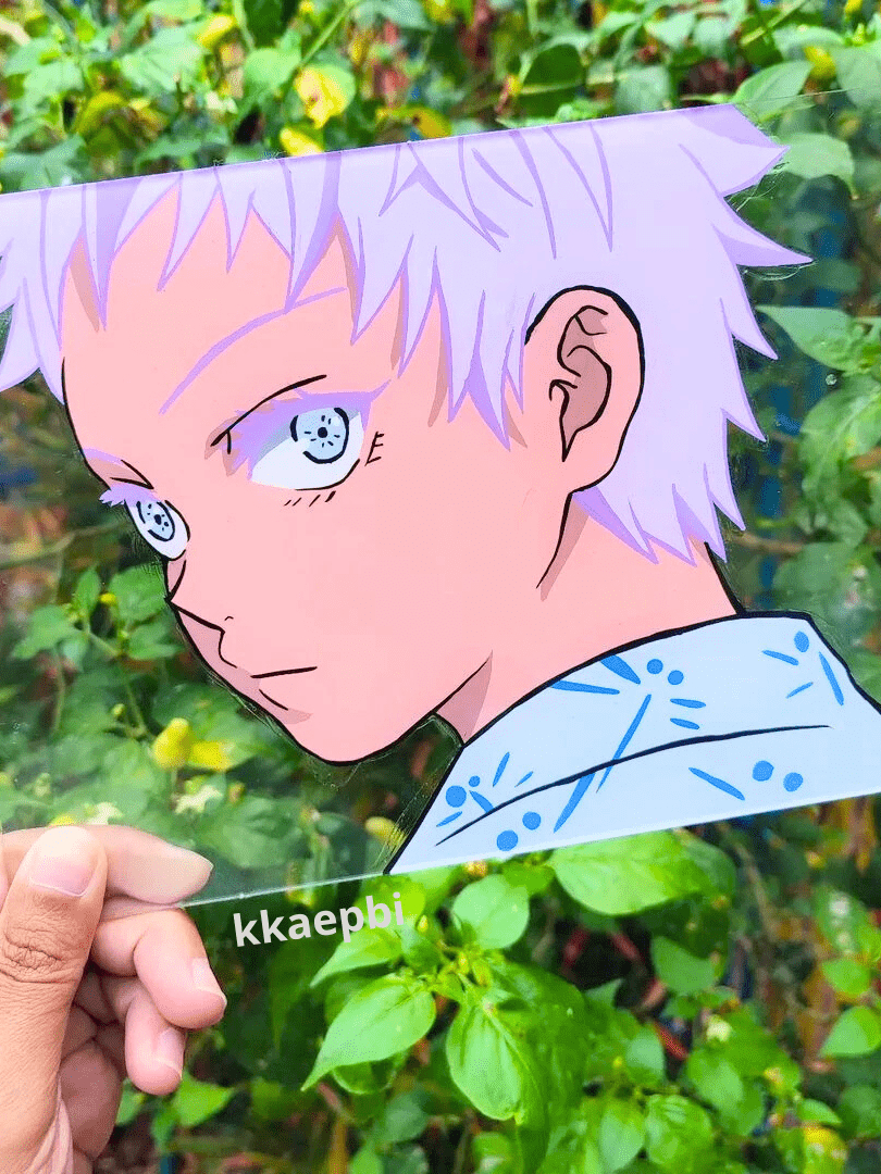 Jual [Custom Glass Painting 1] Satoru Gojo - Jujutsu Kaisen | Shopee ...