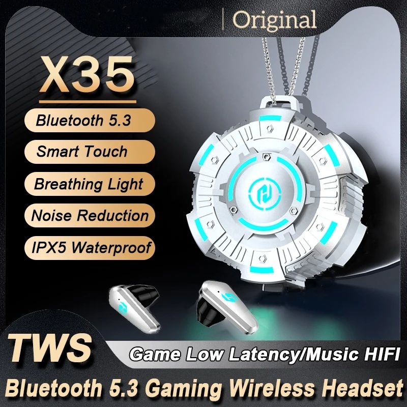 Jual TWS Game Headset Bluetooth 5.3 HIFI Stereo Wireless Headphone Low ...