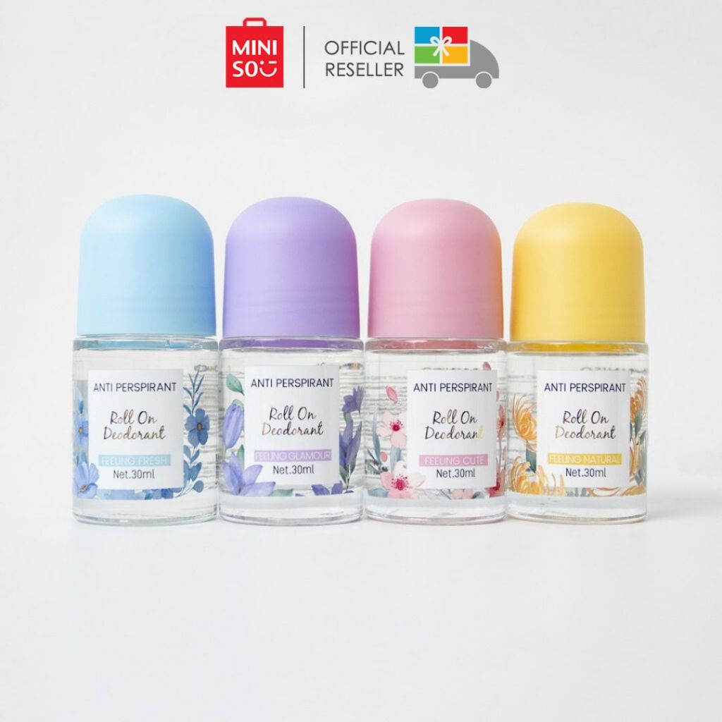 Jual MINISO Deodorant Wanita Anti-Perspirant Roll On Deodorant 30ml ...