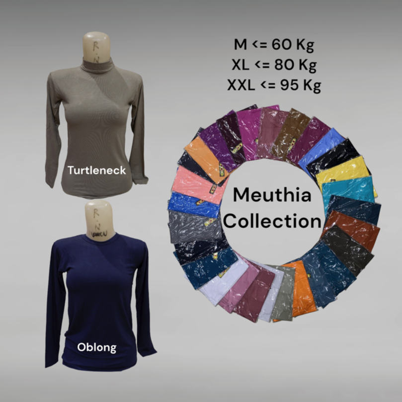 Jual Manset Lengan Panjang Wanita Kerah Oblong/Turtleneck All Size ...