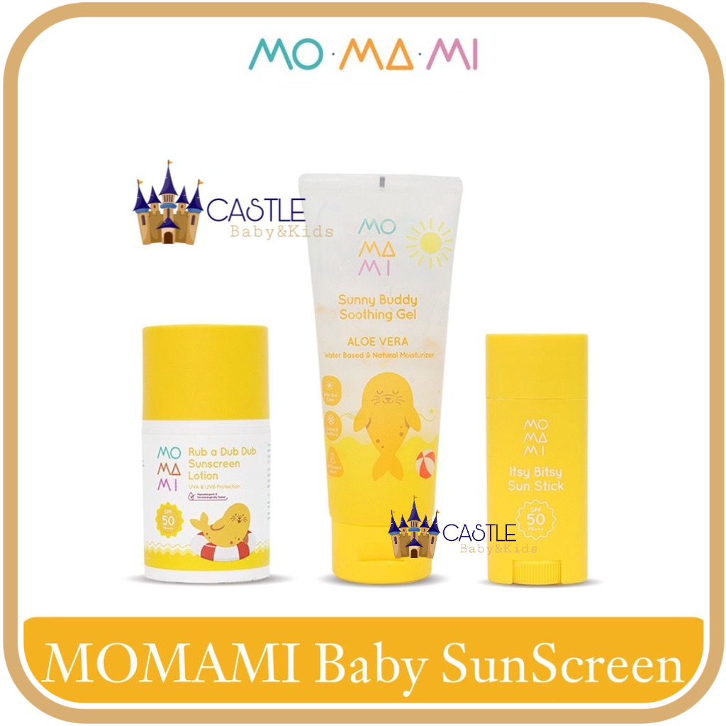 Jual Momami - Rub a Dub Dub Sunscreen Lotion - Itsy Bitsy Sun Stick ...