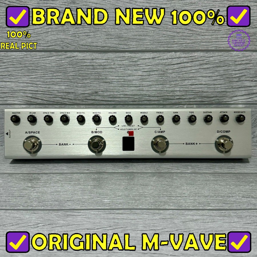 Jual Efek Bass M-VAVE TANK-B Multi Effects Soundcard Interface Pedal ...