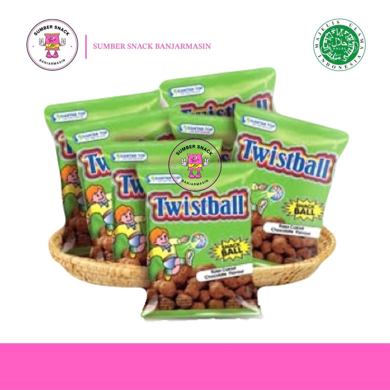 Jual Twistball Snack Ball Coklat (Isi 10/Renceng) (110g) | Shopee Indonesia