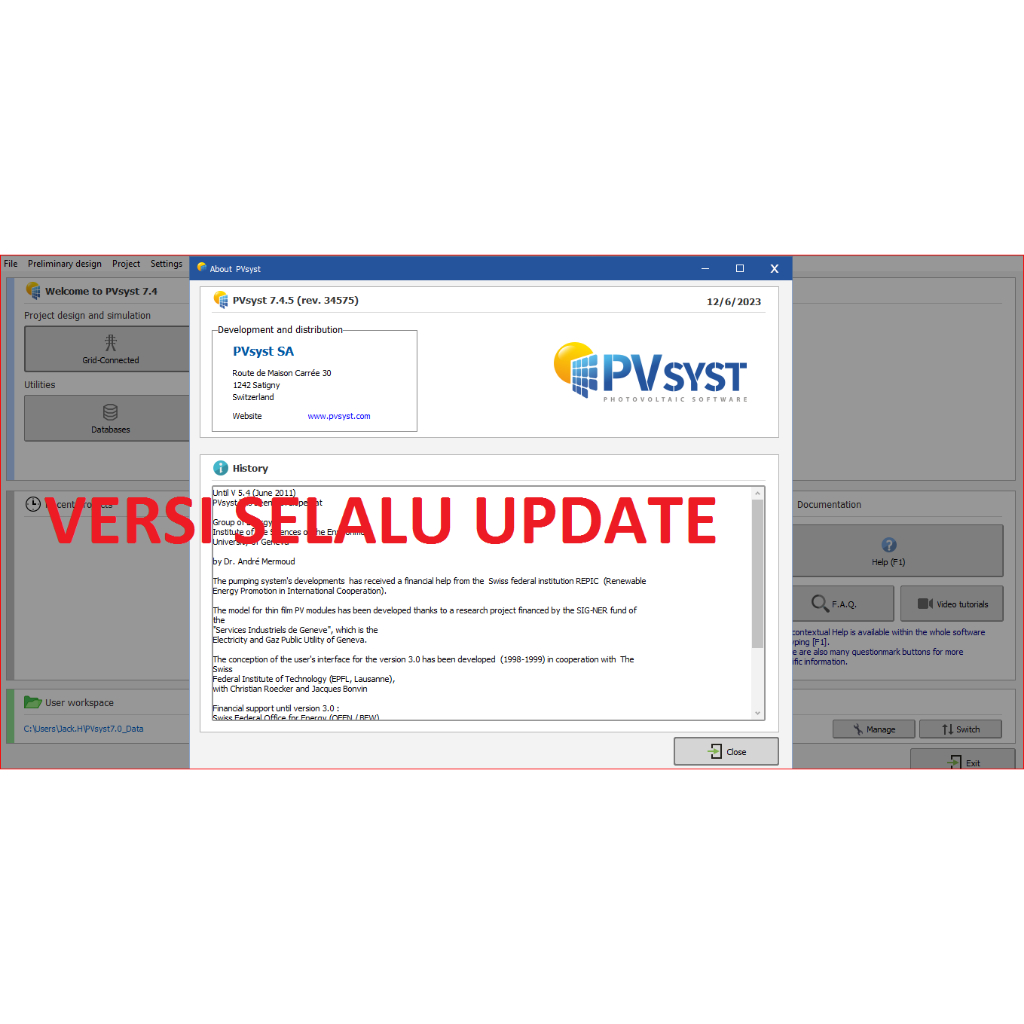 Jual PVsyst 7.4.8 Professional (selalu di update) | Shopee Indonesia