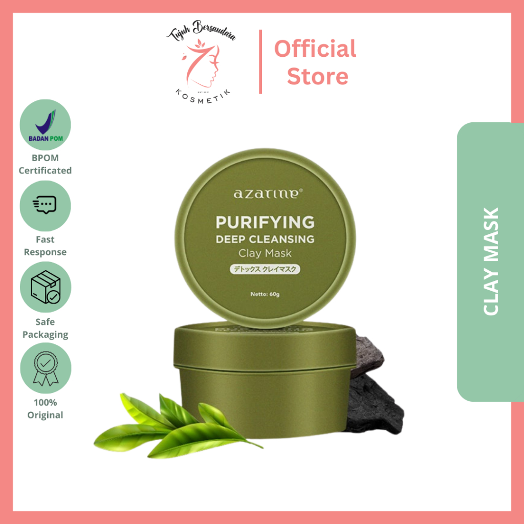 Jual Azarine Purifying Deep Cleansing Clay Mask 60g | Shopee Indonesia