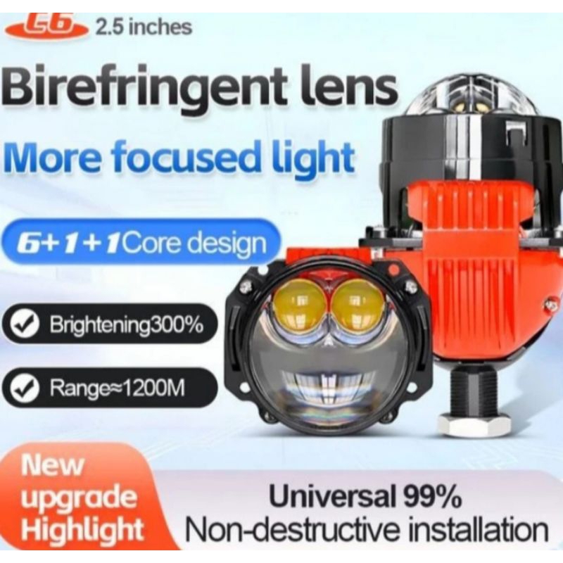 Jual Lampu Biled Emperor Gen2 2.5 inch dual laser Head light Mobil ...