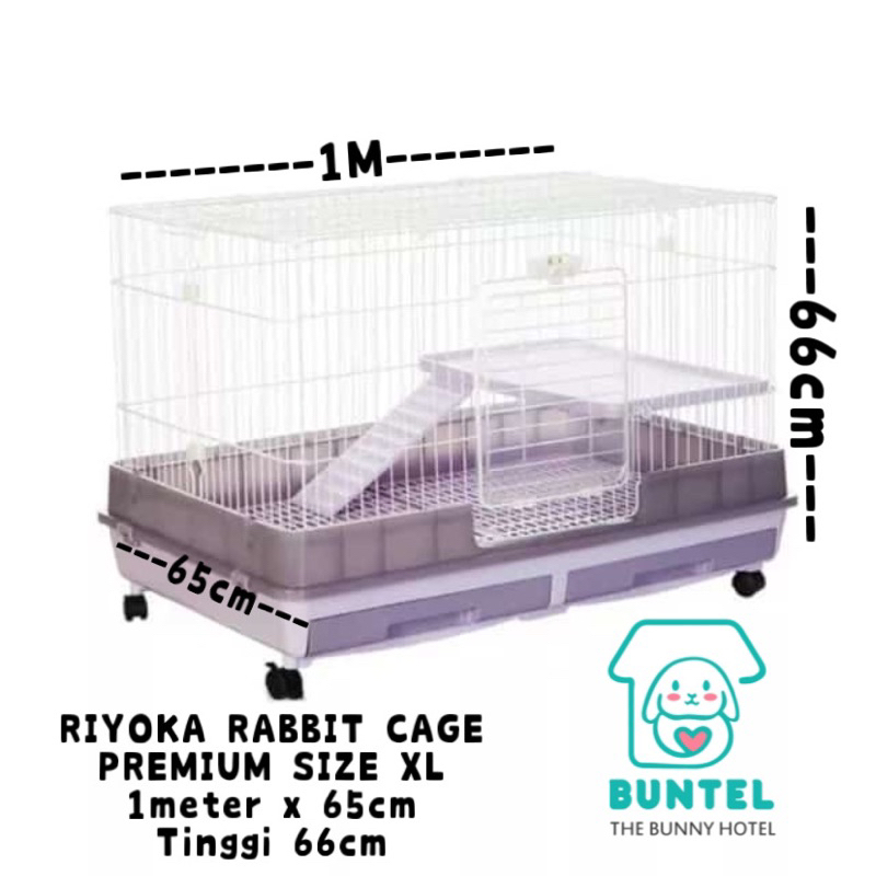 Jual RIYOKA RABBIT CAGE PREMIUM SUPER LARGE | kandang kelinci guineapig ...