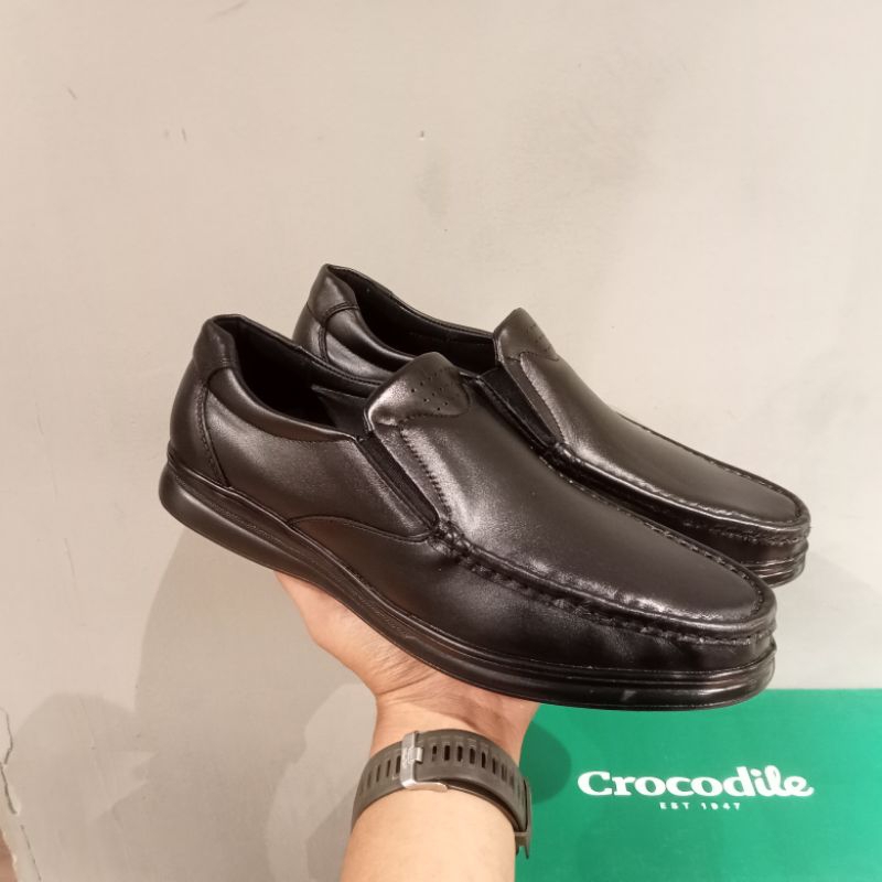 Jual sepatu crocodile cr5358-1 black original | Shopee Indonesia