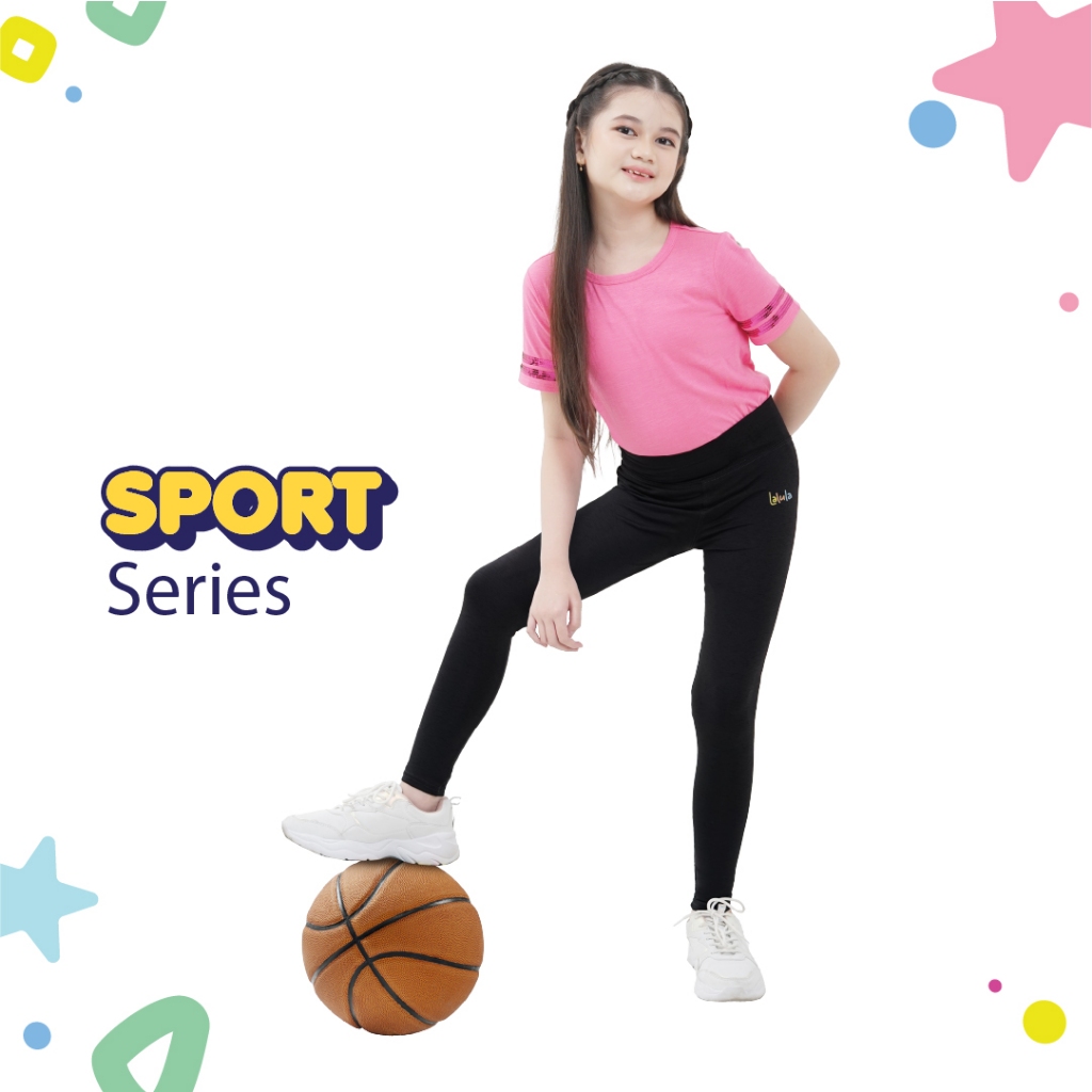 Jual LALULA Legging Sport Anak Perempuan Polos | Pinggang Tinggi ...
