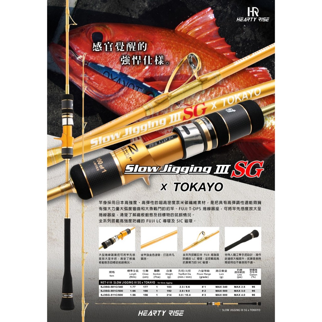 Jual Hearty Rise Slow Jigging III SG x Tokayo Overhead limited (POWER 2 ...