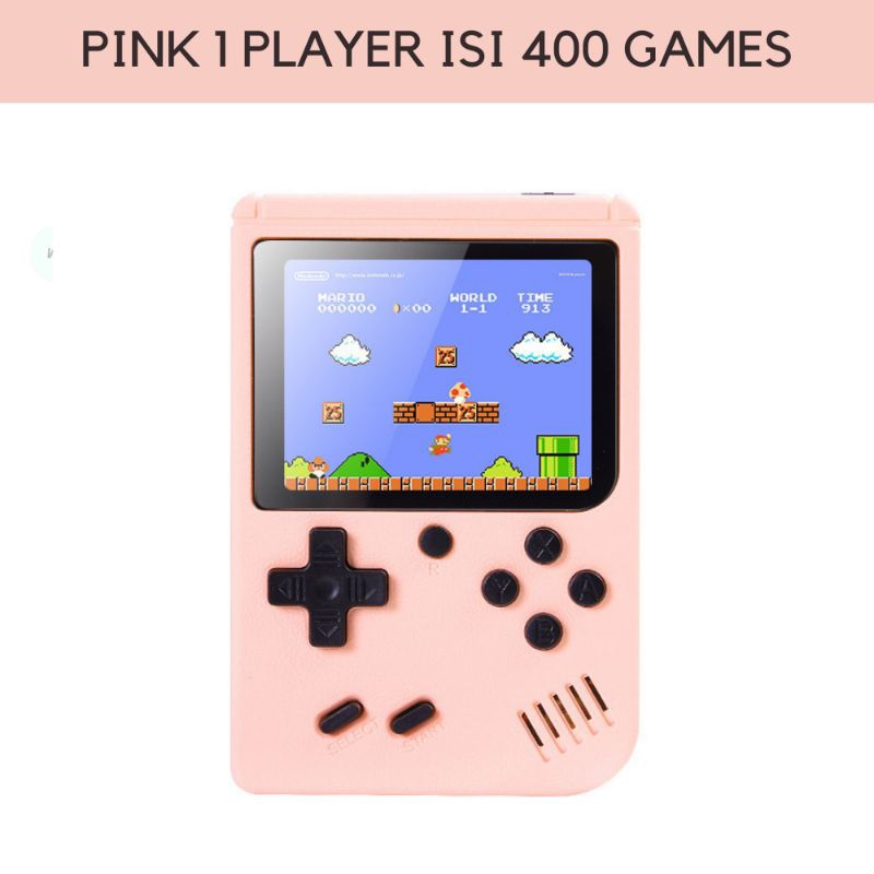 Jual Gameboy Retro 500 in 1 Games Mini Portabel SUPRIME Red Series ...