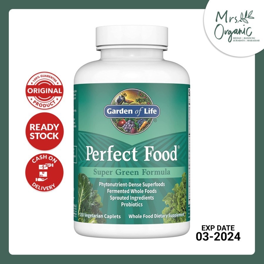 Jual Garden of Life Perfect Food Super Green Formula 150 Vegetarian ...
