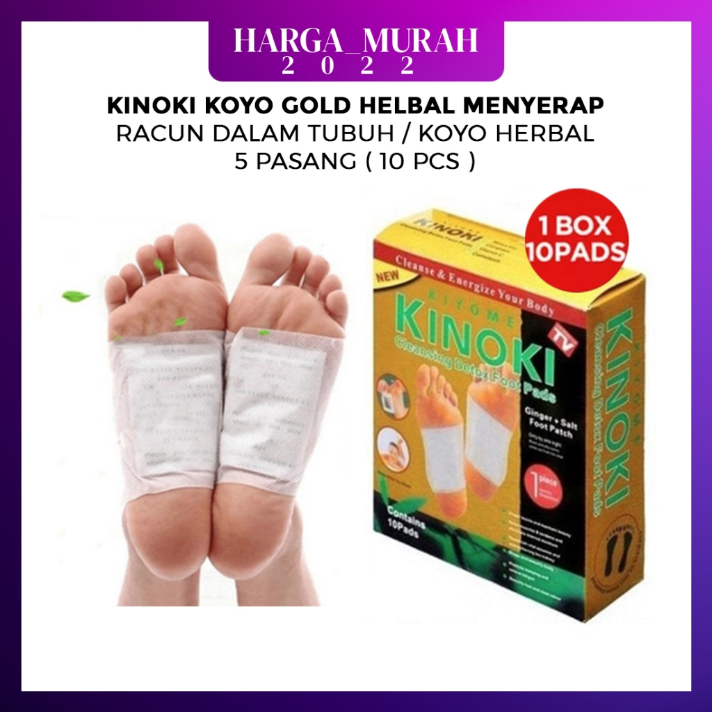 Jual KINOKI KOYO GOLD HELBAL MENYERAP RACUN DALAM TUBUH / KOYO HERBAL 5 PASANG ( 10 PCS ...