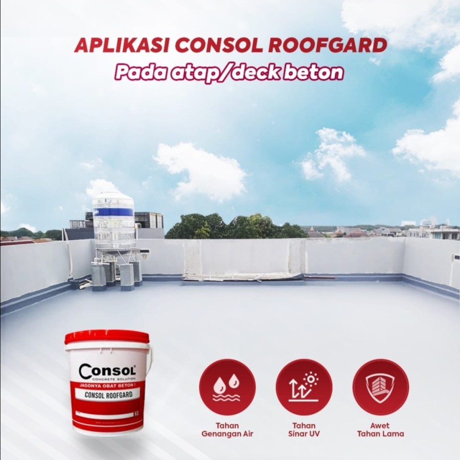 Jual Consol - Consol Roofgard Waterproofing Anti Bocor Atap Beton Kedap ...
