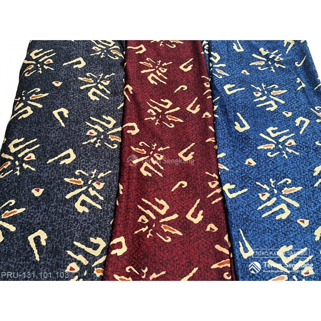 Jual Kain Tenun Dobby Batik Bugis Makassar - Tenun Sengkang PRU (Harga ...