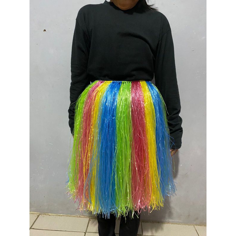 Jual rok rumbai tali rafia mix warna bisa riquest warna perlengkapan ...