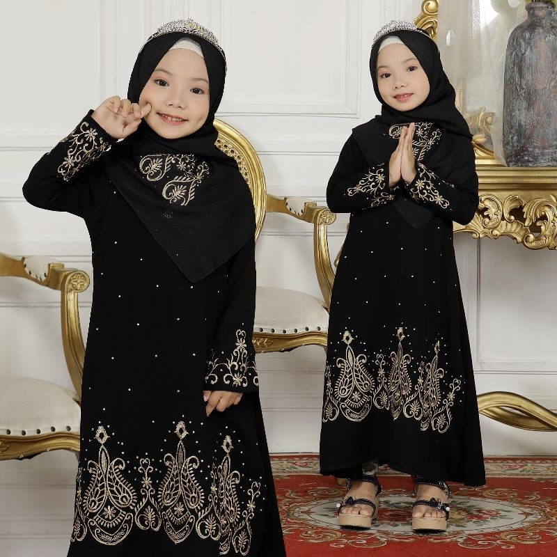 Jual Gallery Exclusive Abaya Hitam Gamis Bordir Dubai 445 Muslimah ...