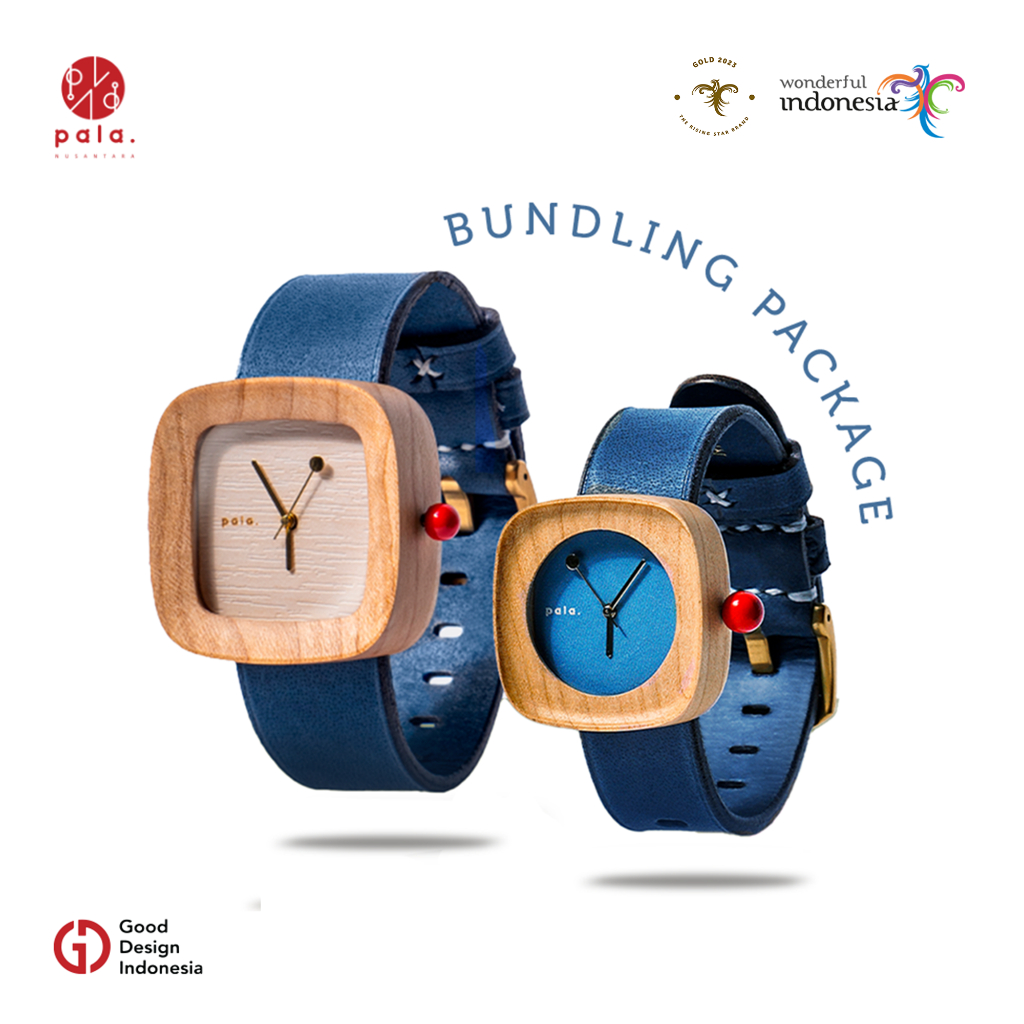 Jual PALA Nusantara Bundling Arwana Jam Tangan Kayu Kulit Couple ...
