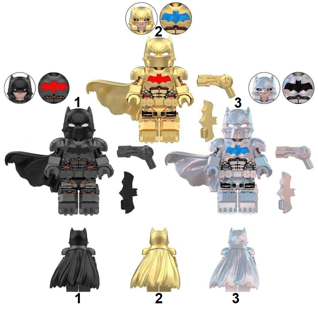 Jual DC Arkham Origin Batman XE Bruce Wayne Metal Batsuit Minifigure ...